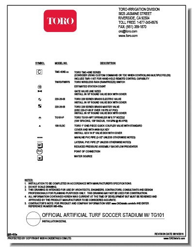 Toro Specifier - Sport Fields