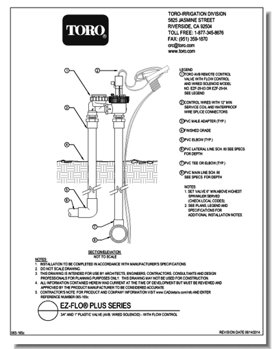 Toro Specifier - Valves