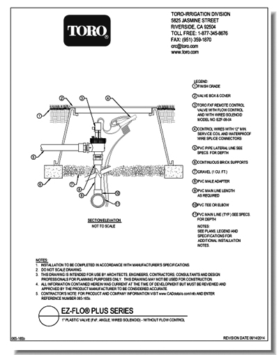 Toro Specifier - Valves