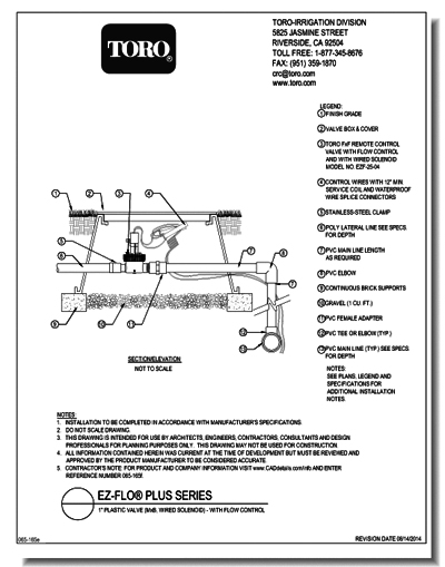 Toro Specifier - Valves