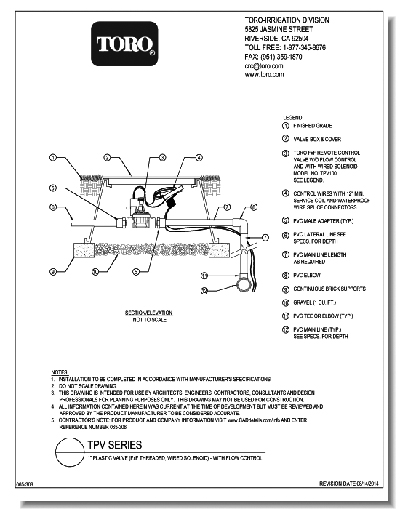 Toro Specifier - Valves