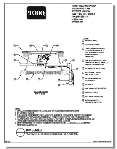 Toro Specifier - Valves