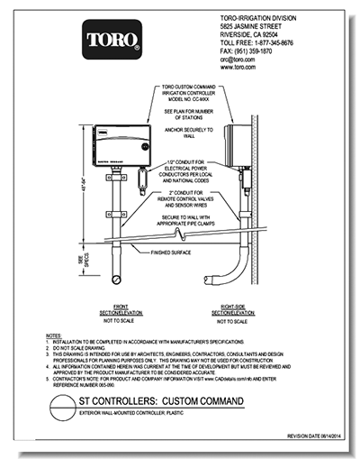 Toro Specifier - Controllers