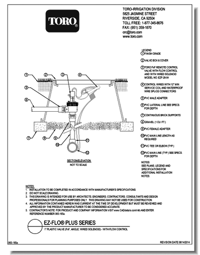 Toro Specifier - Valves